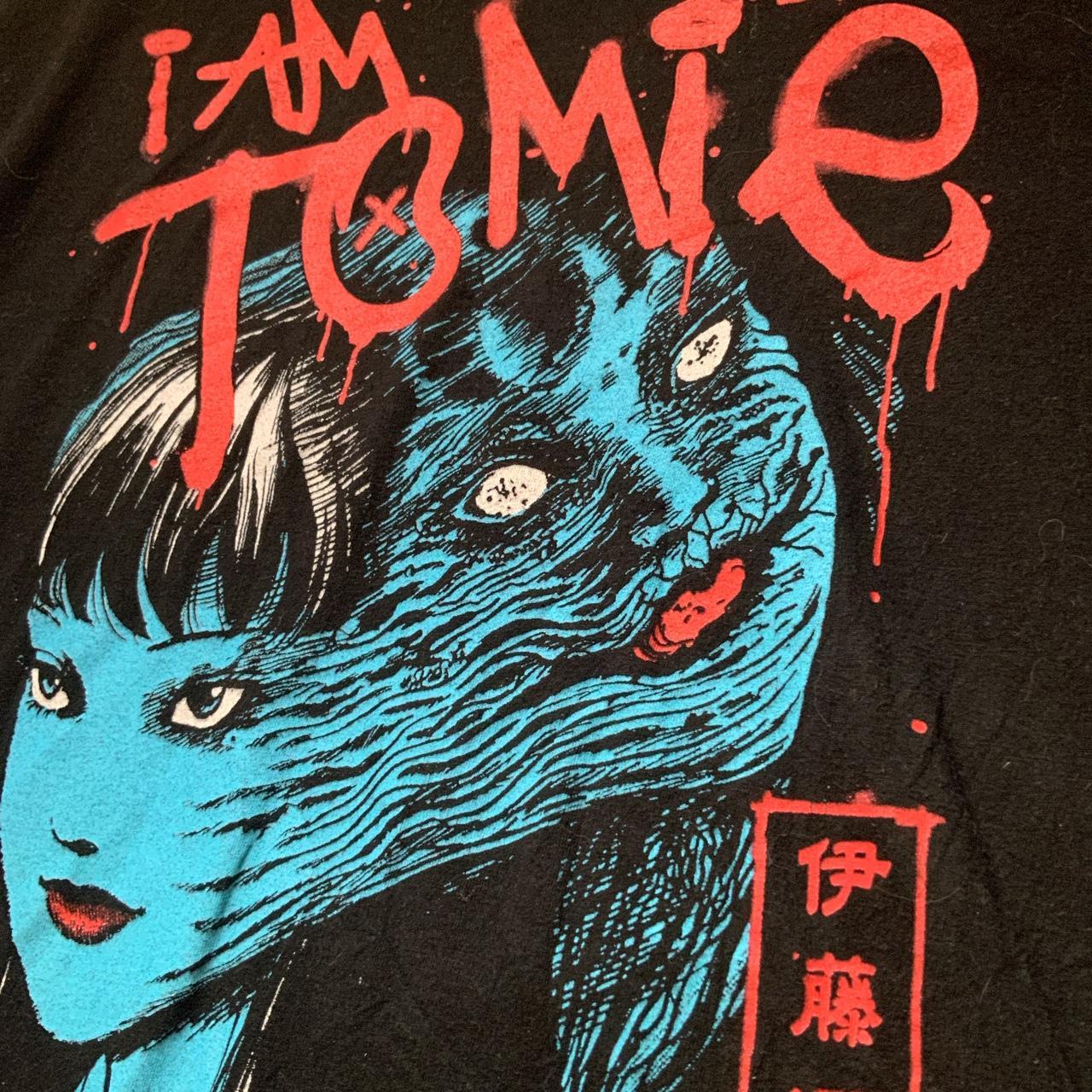 Junji Ito Tomie shirt! Size xl. Has had its fair uses! - Depop