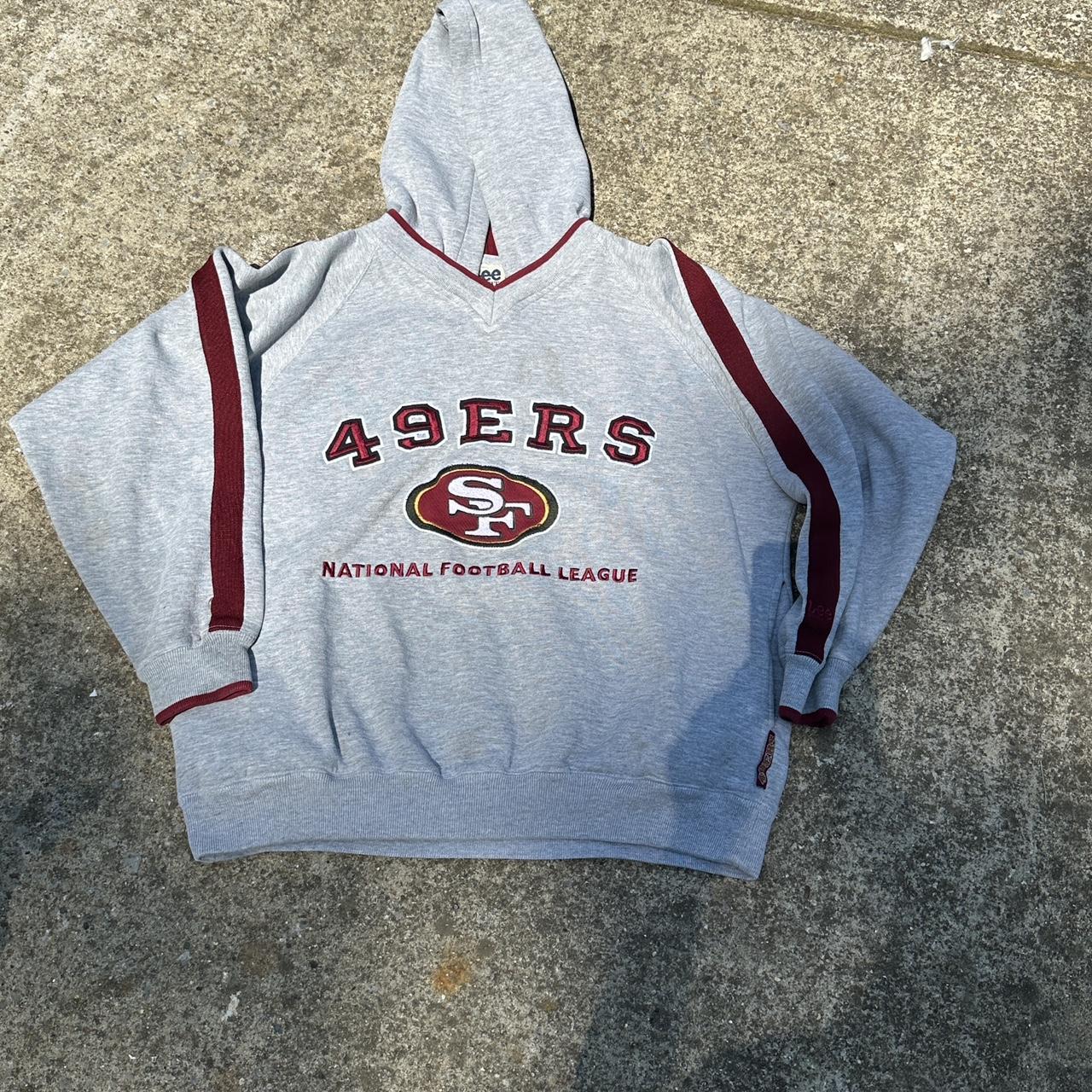 Vintage Lee Sport 49ers Football Hoodie - Depop
