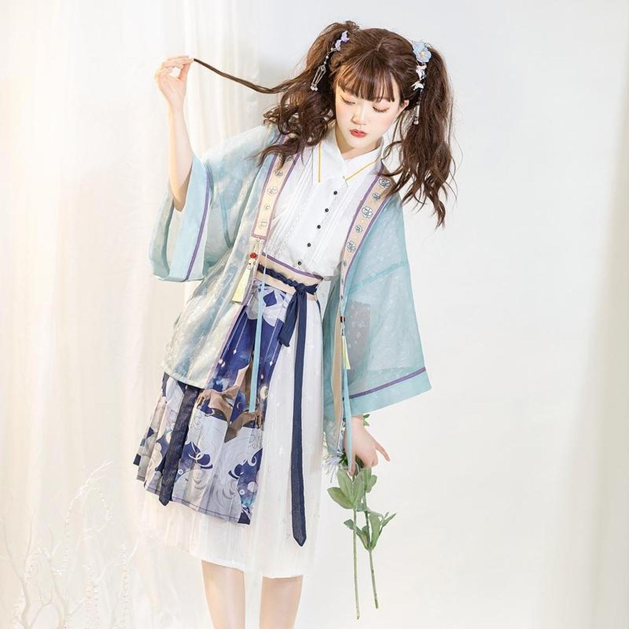 Cute Hanfu style shirt. New without tag. Size S. - Depop