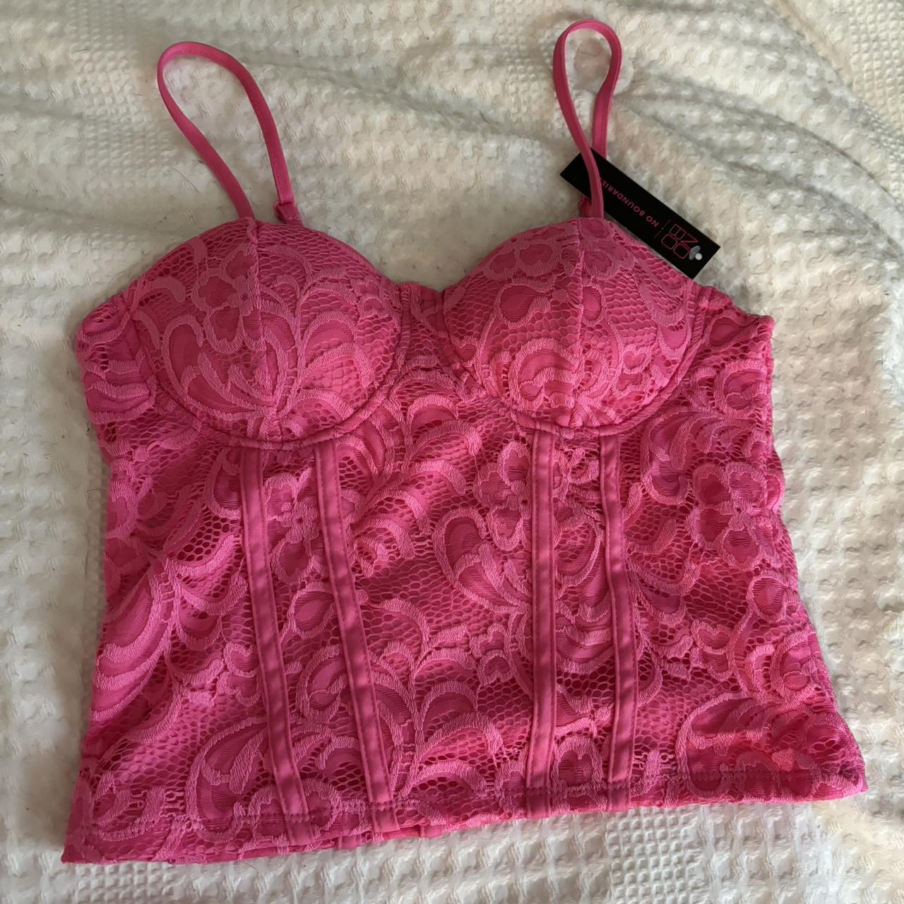pink going out top/ corset - Depop