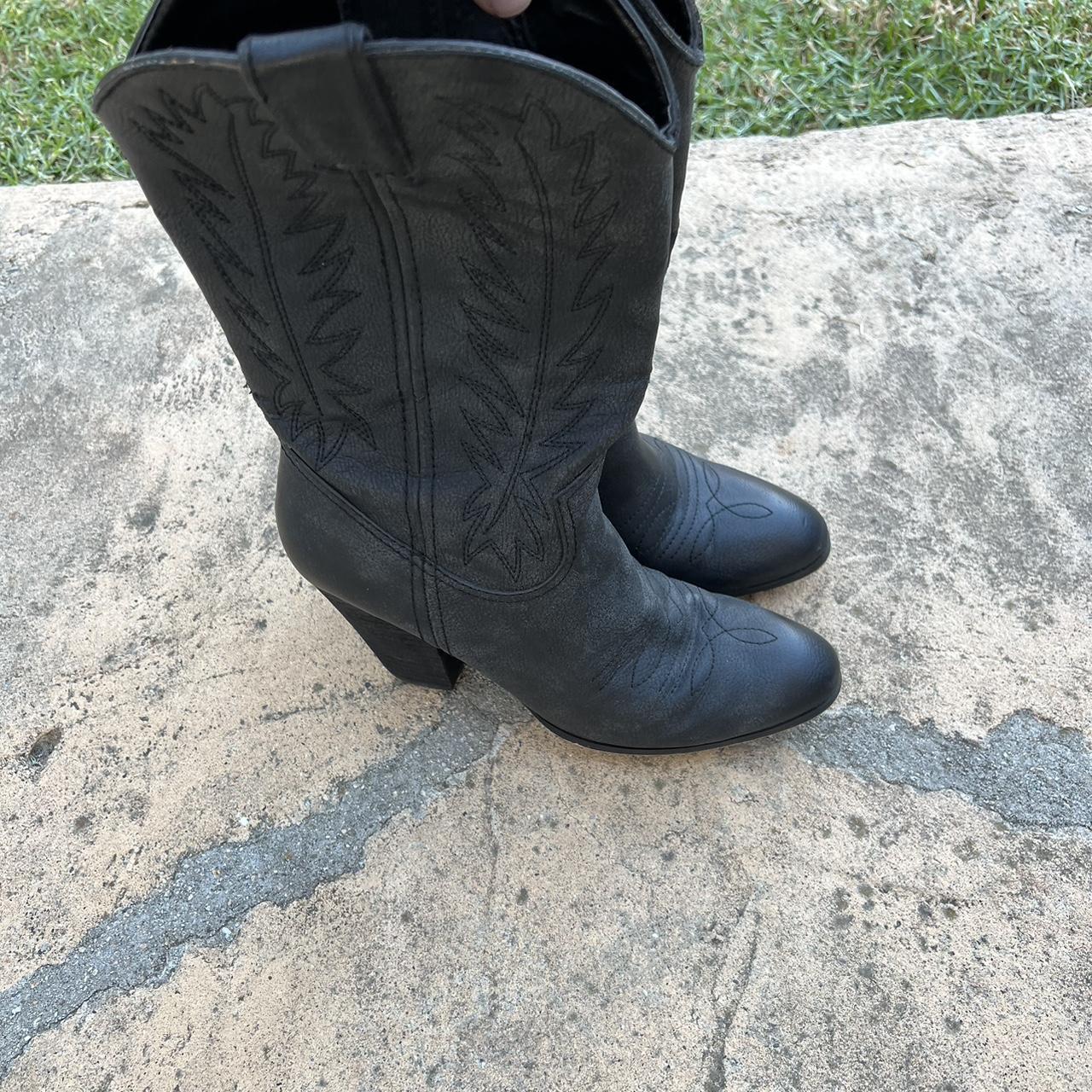 Miranda Lambert Leather Cowboy Boots Size: 8... - Depop