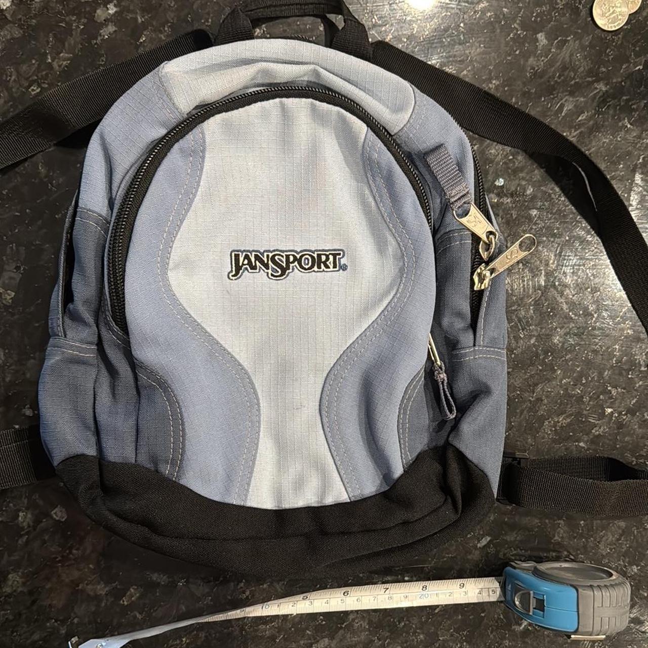 Jan sport mini backpack blue and black #backpack | Depop