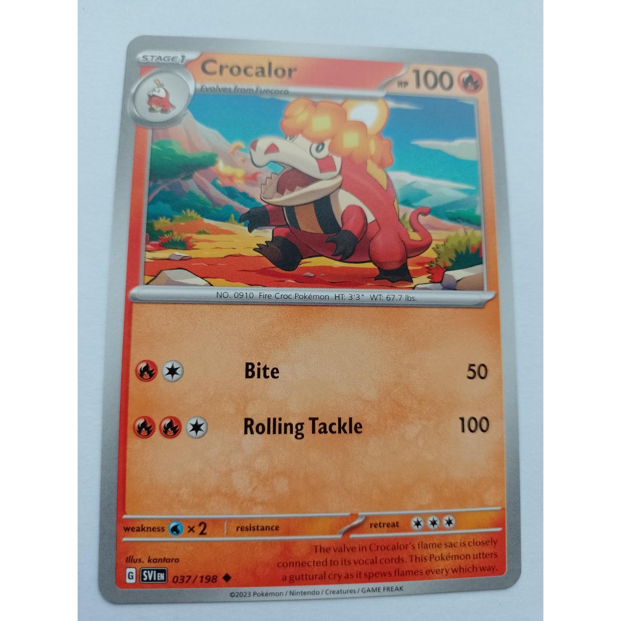 Pokemon Cards - Crocalor - (37/198) - Scarlet &... - Depop