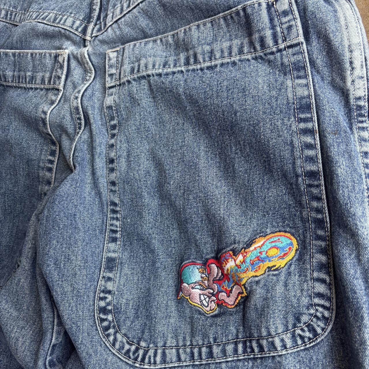 vintage jnco jeans wizards slight heel bite #jnco | Depop