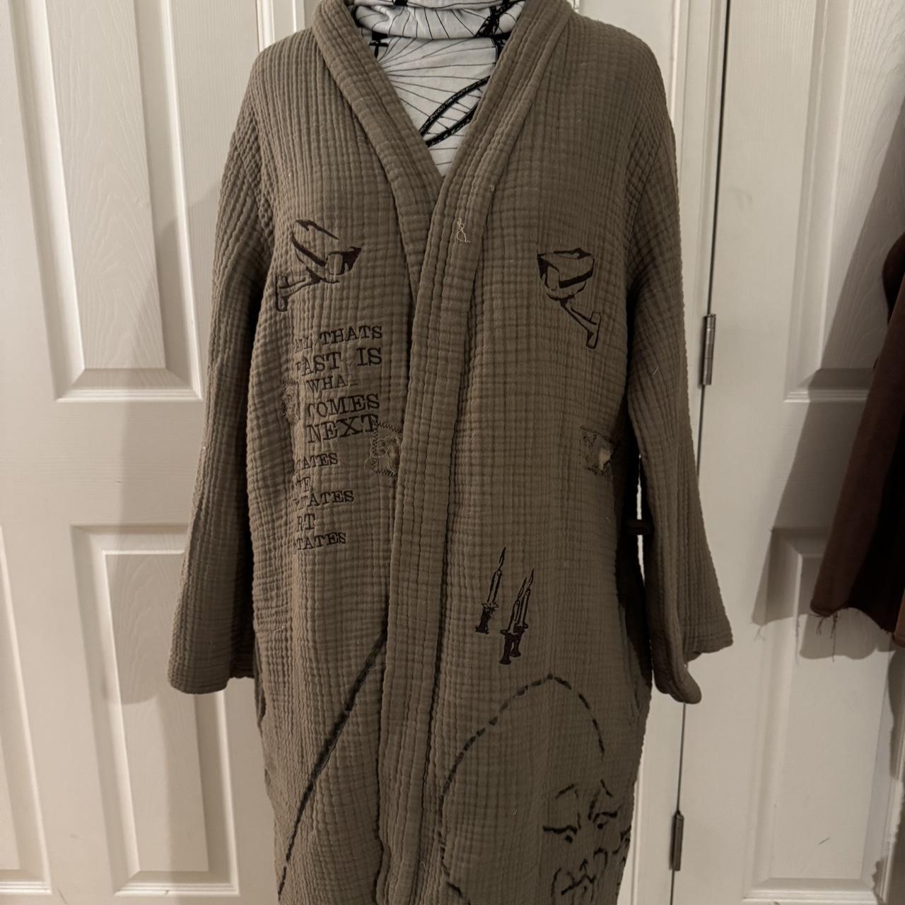 Distressed linen gauze apocalypse duster One of one | Depop