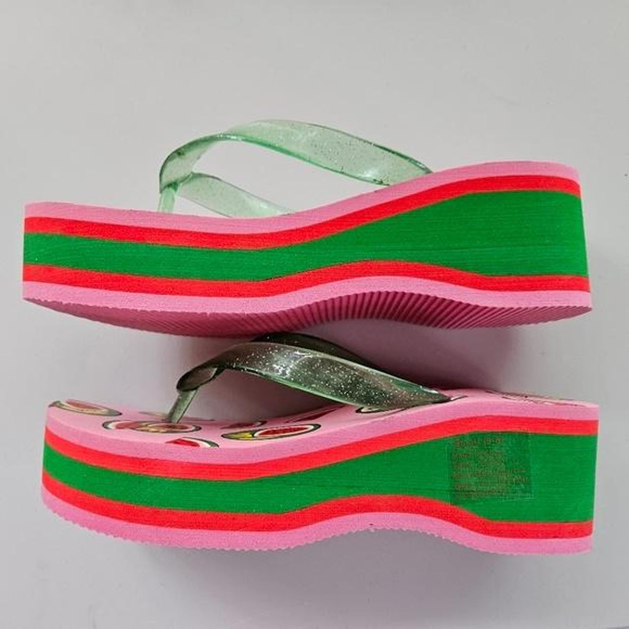 NWT Watermelon Platform Flip Flops | SZ S 5-6 -... | Depop