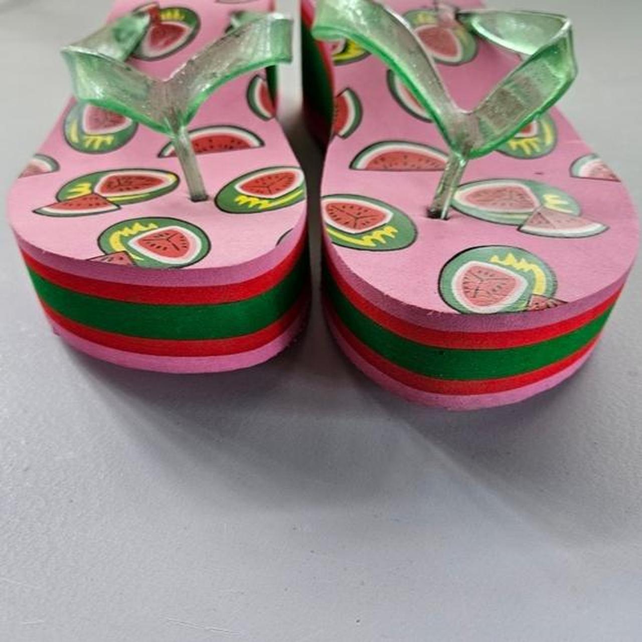 NWT Watermelon Platform Flip Flops | SZ S 5-6 -... | Depop