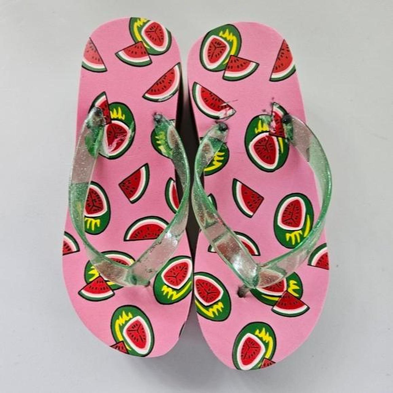 NWT Watermelon Platform Flip Flops | SZ S 5-6 -... | Depop