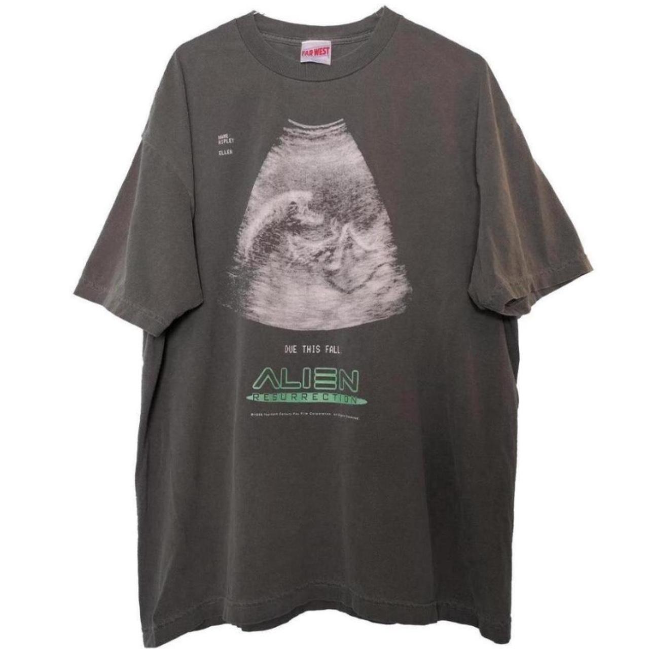 Alien Resurrection Sonogram Tee Shirt 1998... | Depop