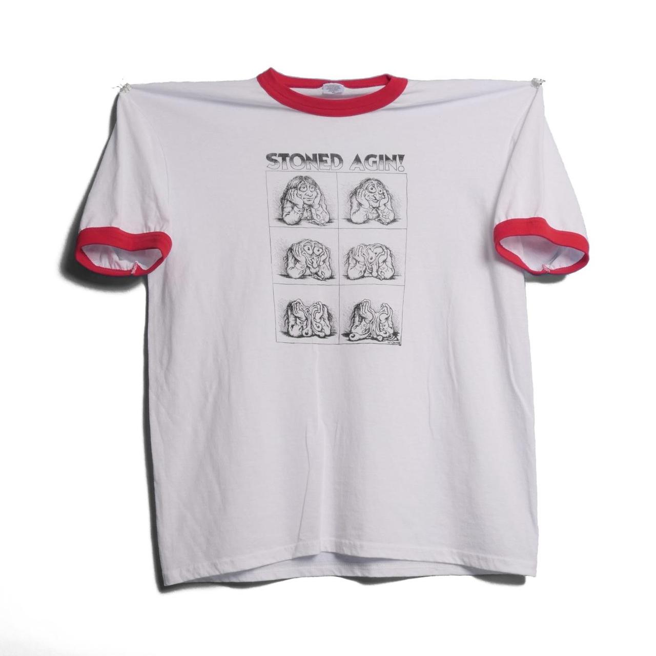 Robert Crumb Stoned Agin Comic Book Ringer Tee... | Depop