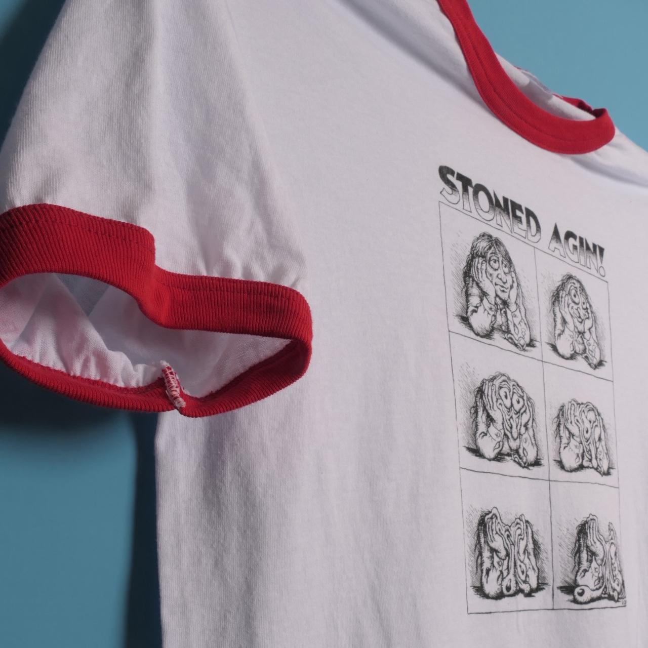 Robert Crumb Stoned Agin Comic Book Ringer Tee... | Depop