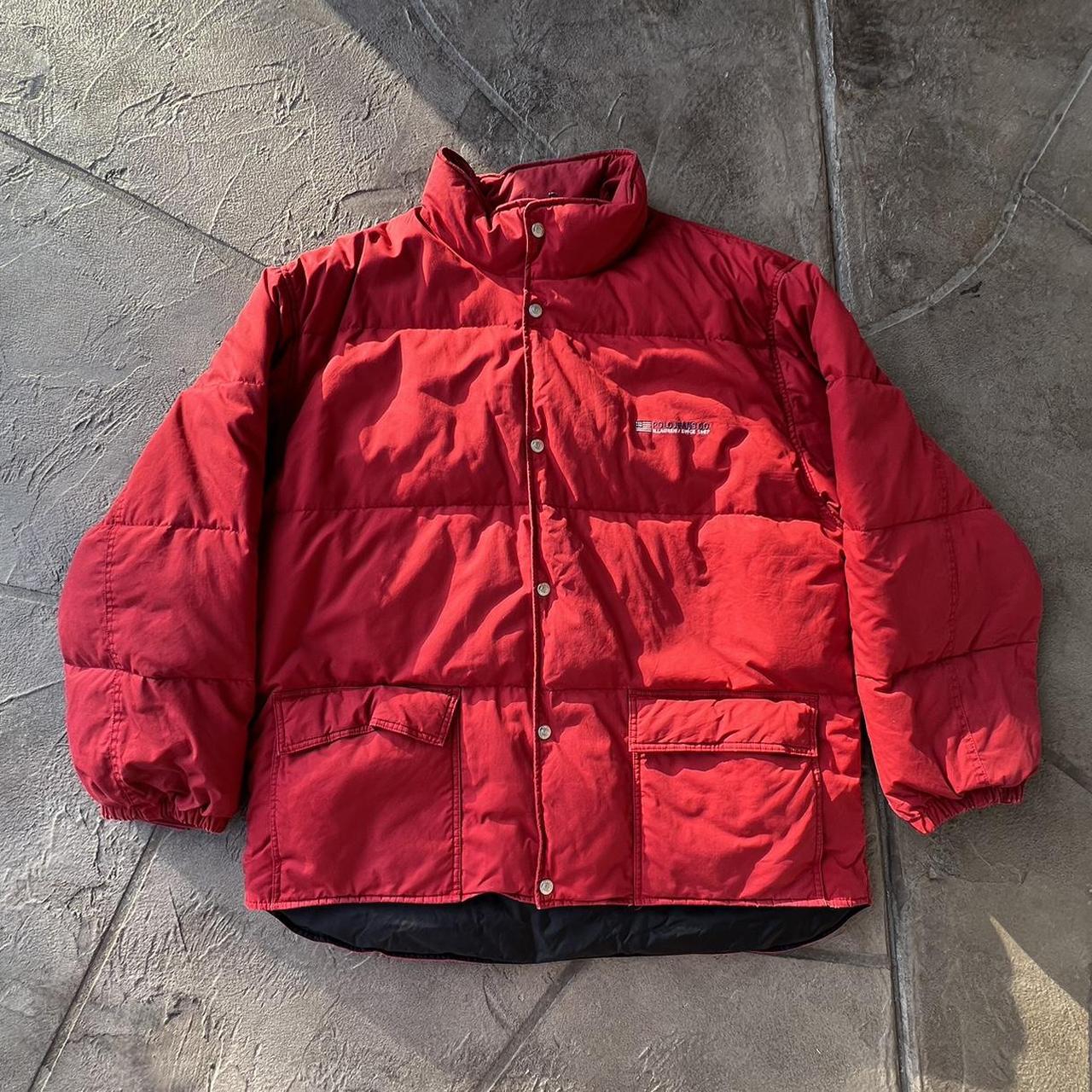 Ralph Lauren Polo Sport Red Jacket XXL Small Hole... - Depop