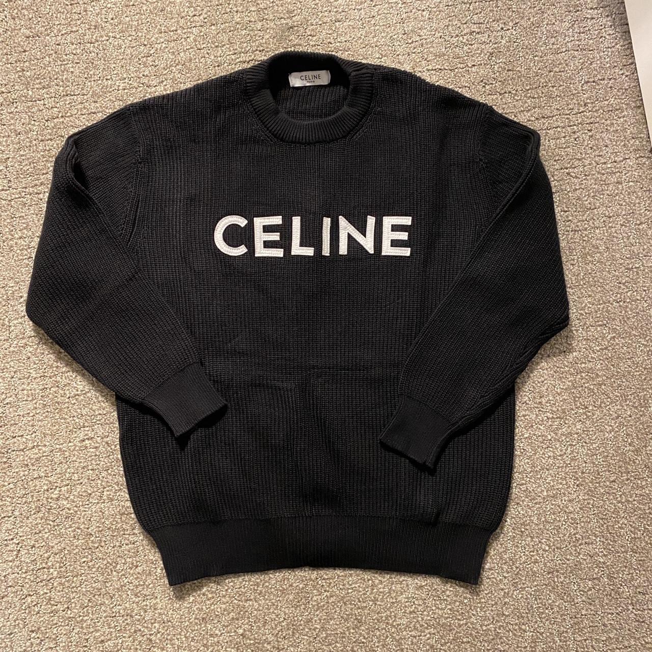 Celine knit size M 70cm length 115cm chest - Depop