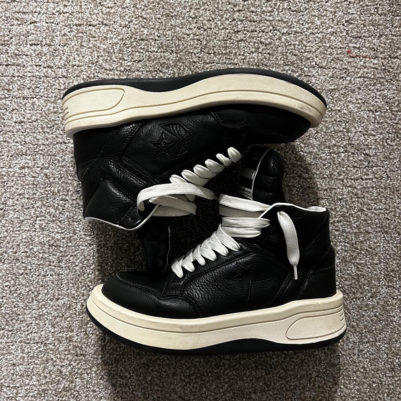 Rick owns x Converse turbowpn black with receipt... - Depop