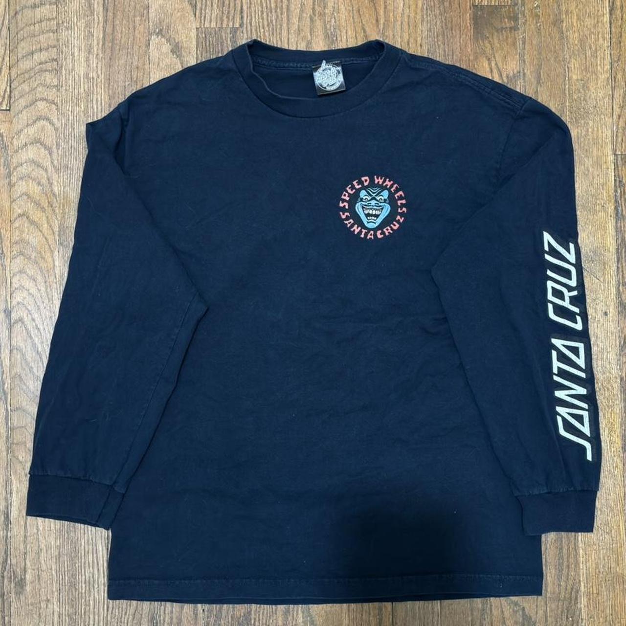 Y2K Santa Cruz Iconic Skate Shirt Santa Cruz Hand... - Depop