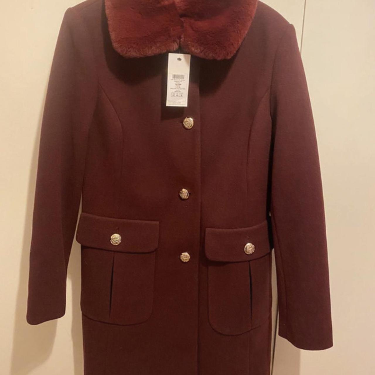 Lipsy Berry coat Brand New. Never been worn... - Depop
