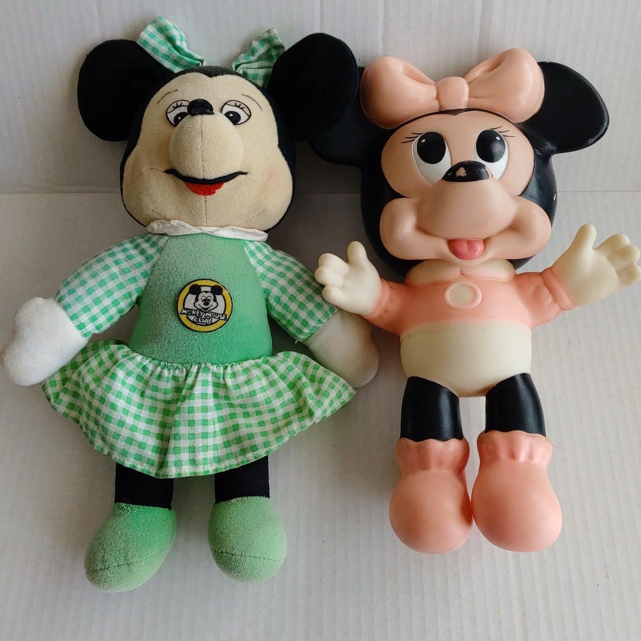 Disney Baby Minnie Mouse Lot of 2 - Plush and Rubber... - Depop