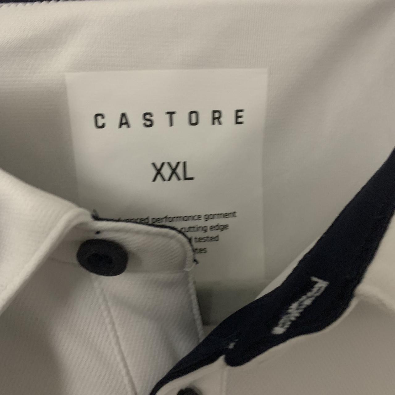Castore mens long sleeve white polo golf top Size... - Depop