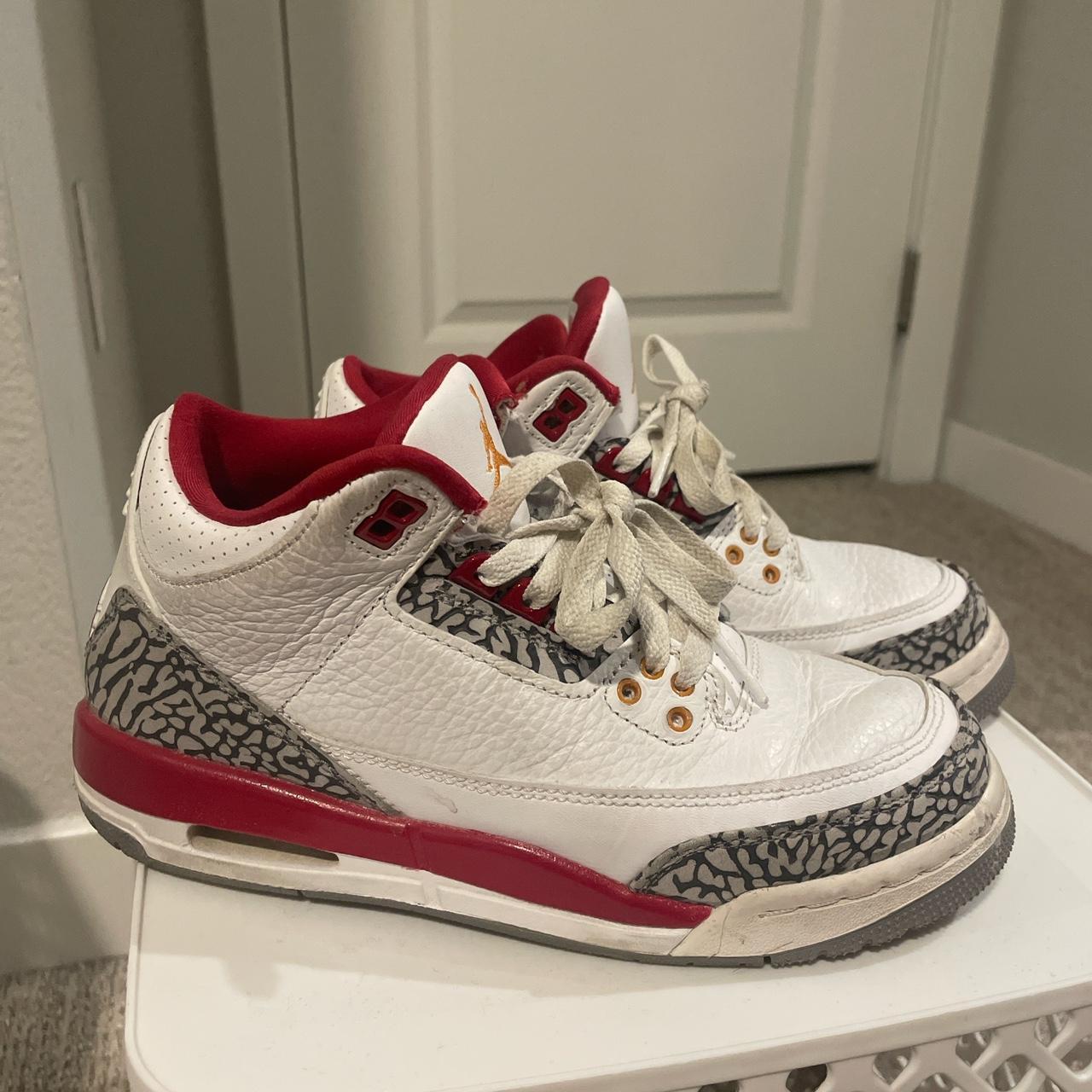 Red Cardinals Jordan 3’s. Used but is still in great... - Depop