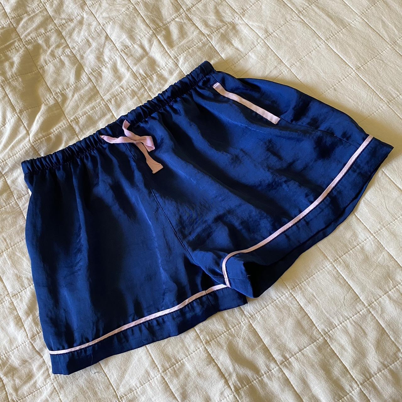 Peter Alexander Pjs Satin navy blue!! Size junior 14... - Depop