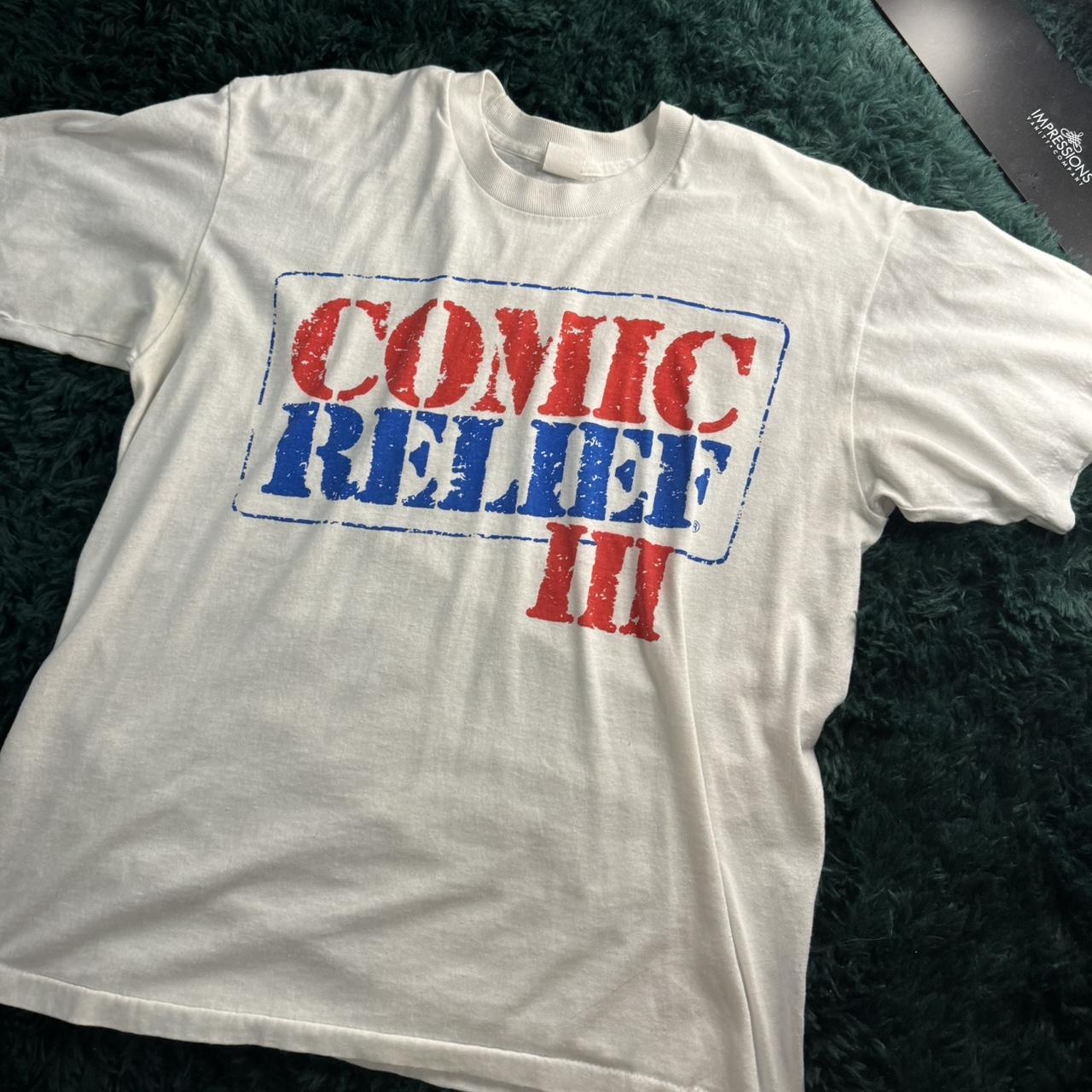 Vintage comic relief tee Size L - Depop