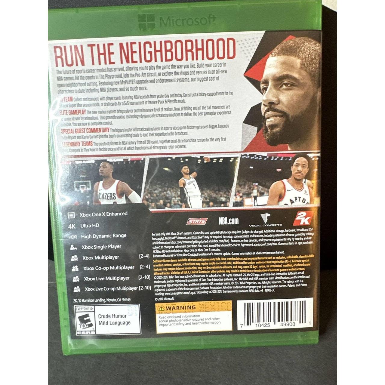 NBA 2K18 - Xbox One Complete Disc - 2017 Microsoft.... - Depop