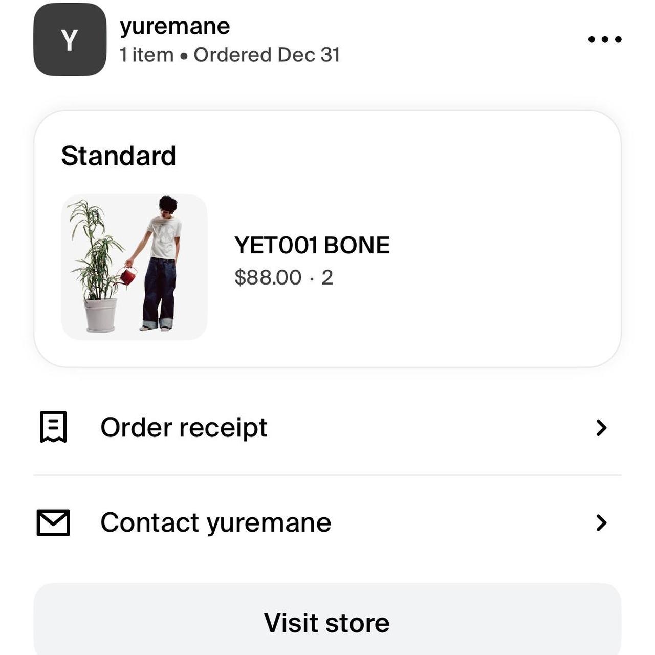 yuremane yet001 bone in size 2 LOOKING FOR OFFERS OR... - Depop