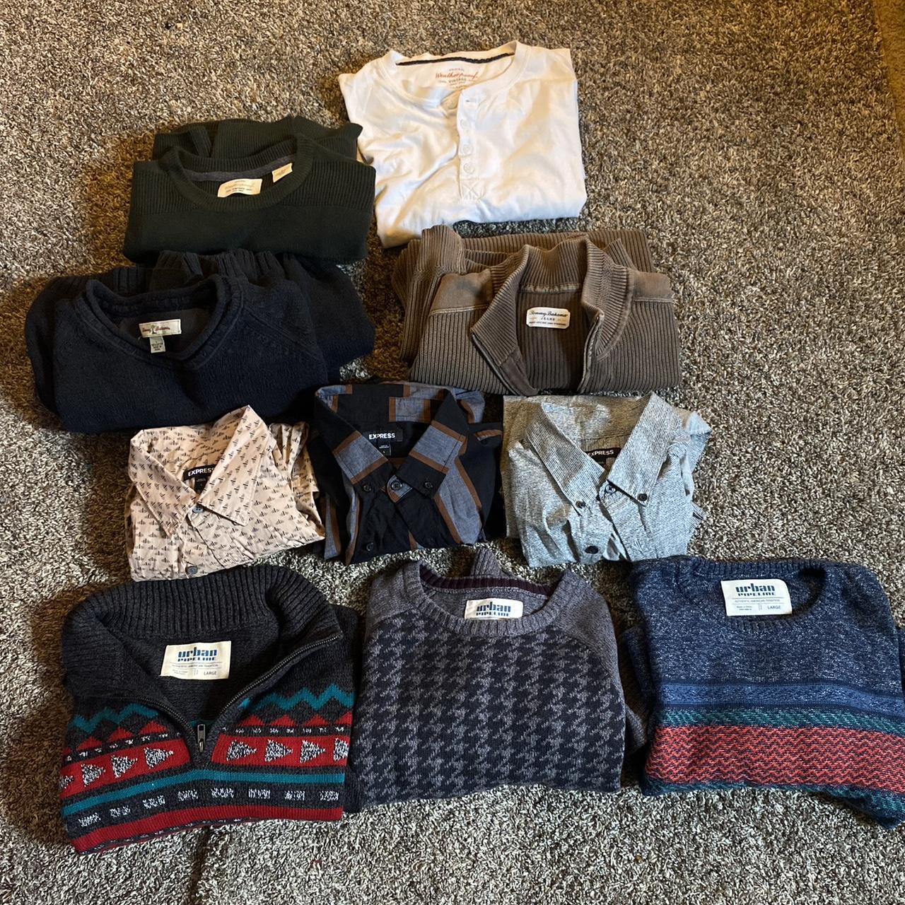 FALL SWEATERS & FLANNEL BUNDLE ⭐️URBAN PIPLINE,... - Depop