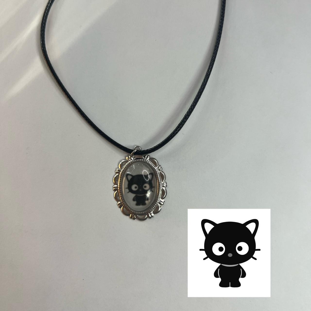 chococat sanrio vintage style cord necklace -... - Depop