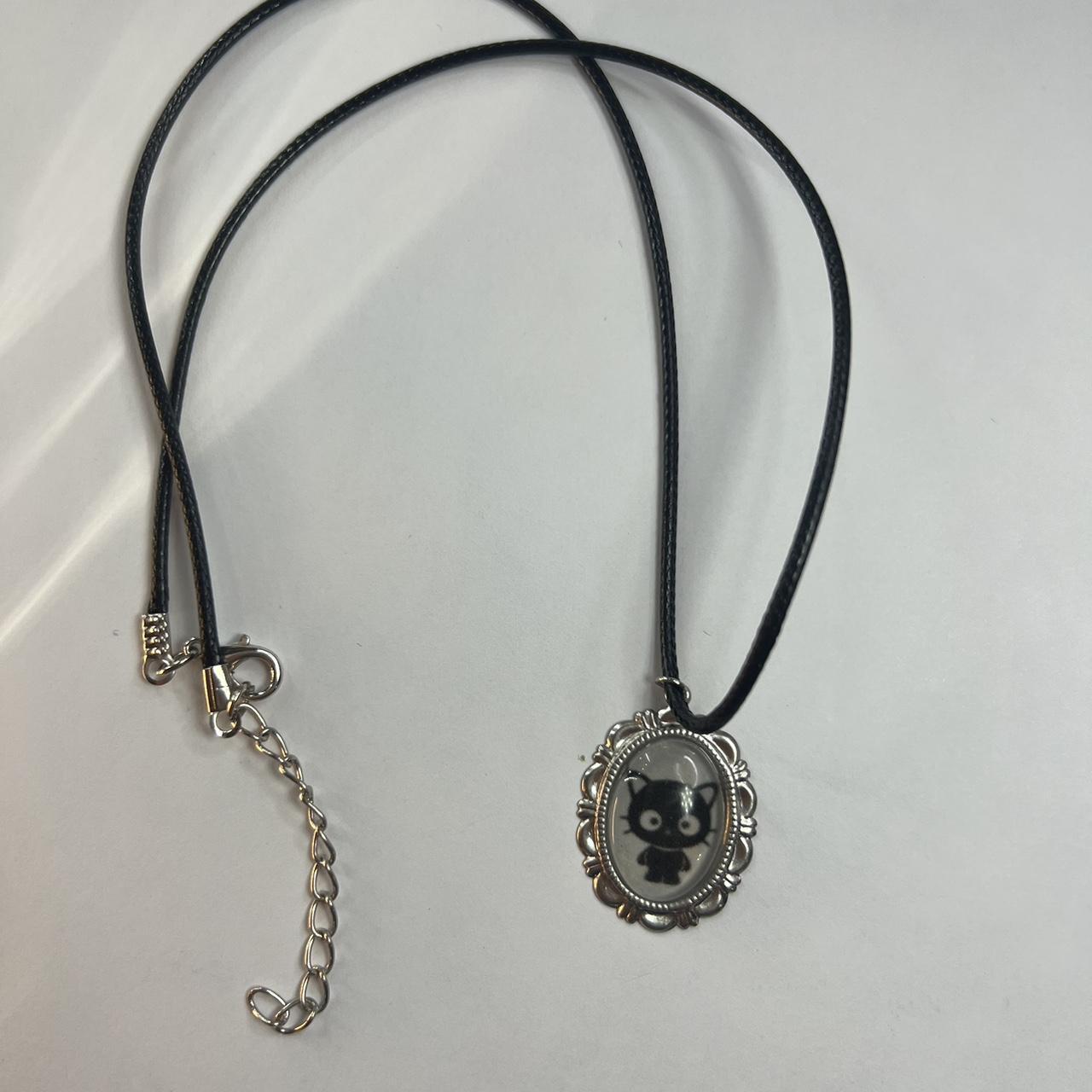 chococat sanrio vintage style cord necklace -... - Depop