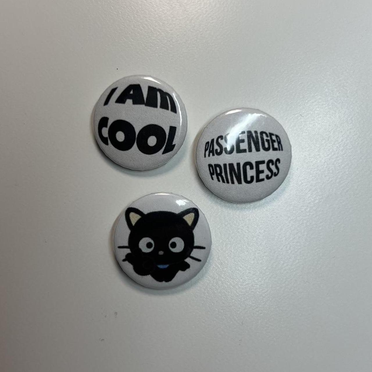 lot of three pins - chococat - I am cool -... - Depop