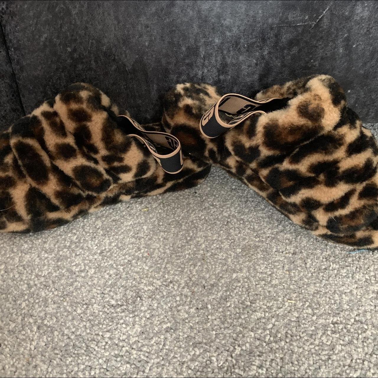 Size 5 Slippers Cheetah print - Depop