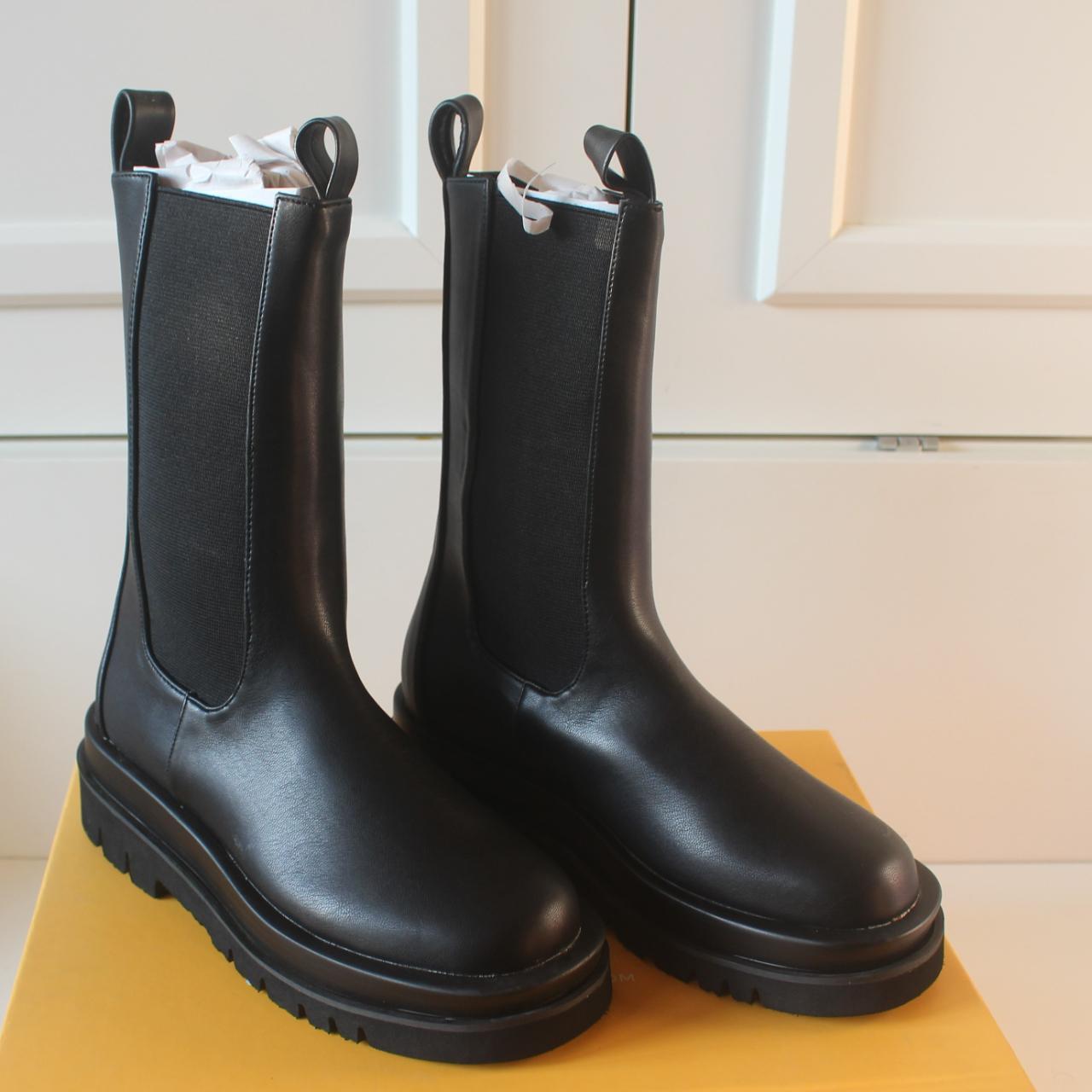 Public Desire Dope Boots in Black Size 5 US/AUS/ EU... - Depop
