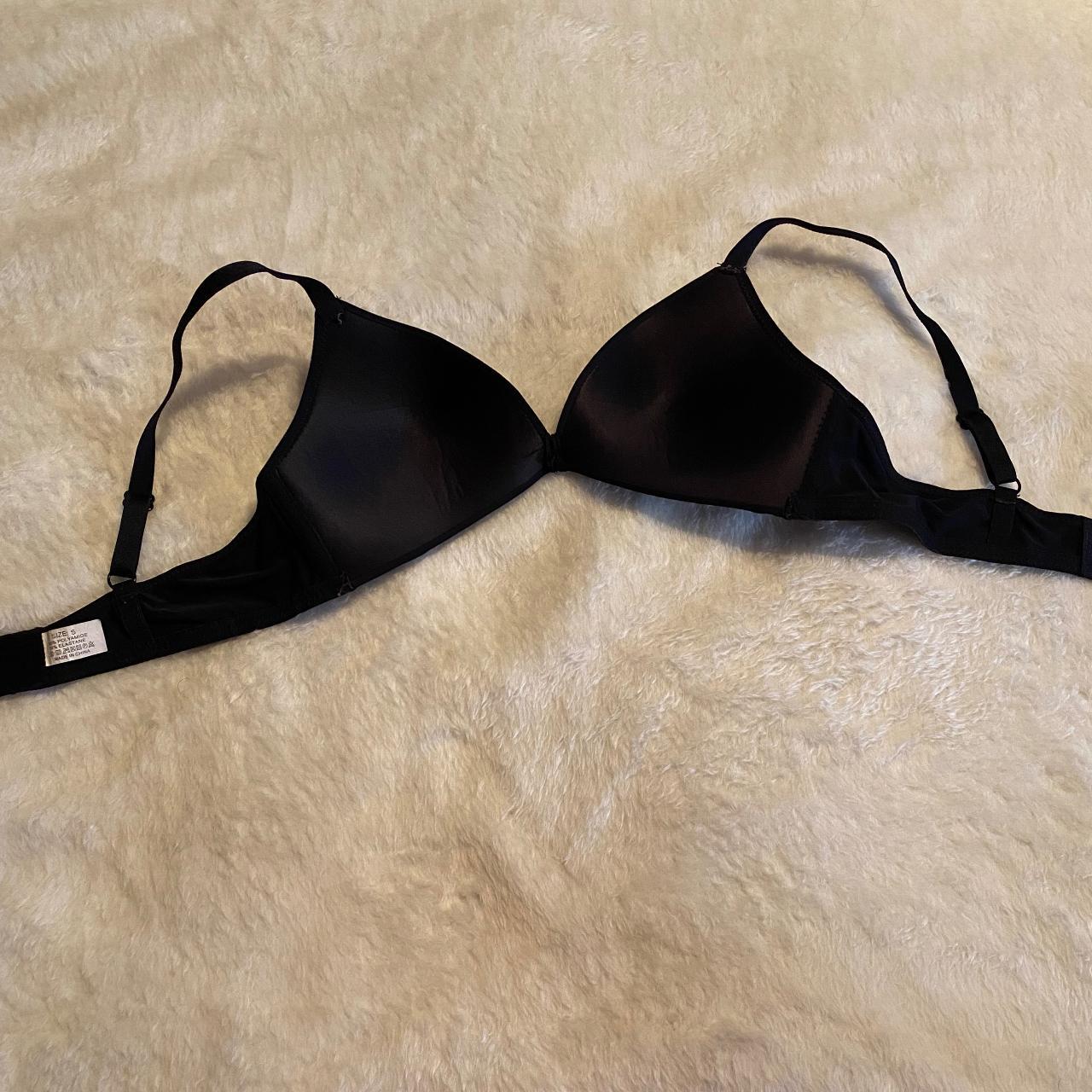 Small Solid Seamless Black Bra (NEVER... - Depop