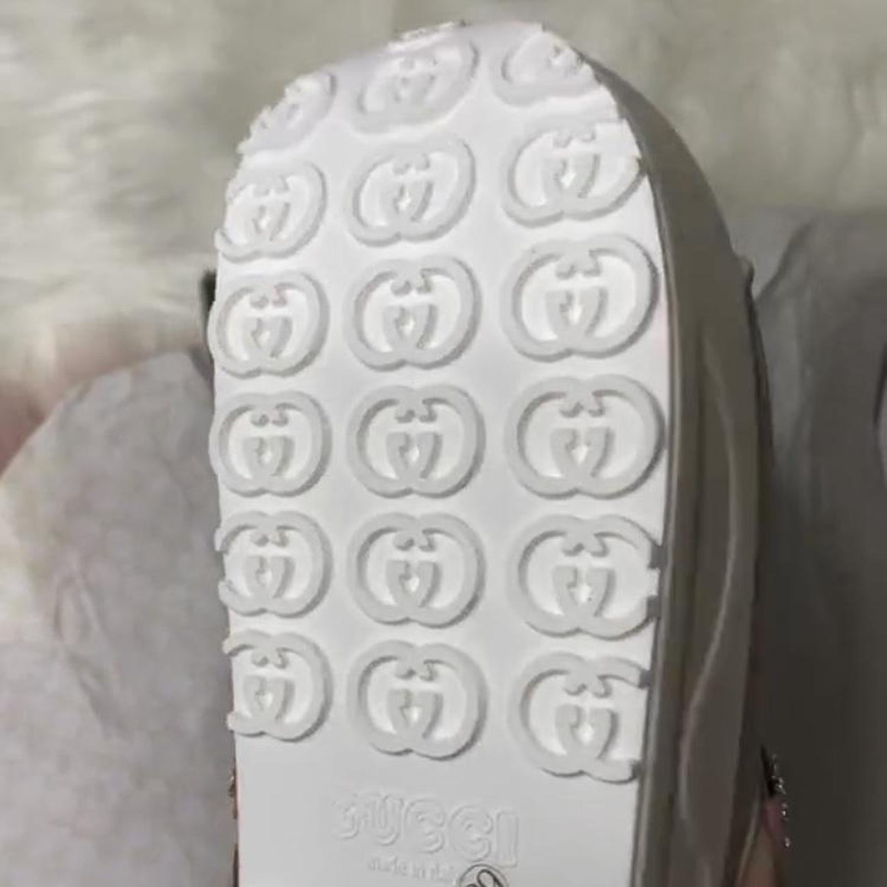 Gucci Beige Platform Slides -New - Size 8 - Dh... - Depop