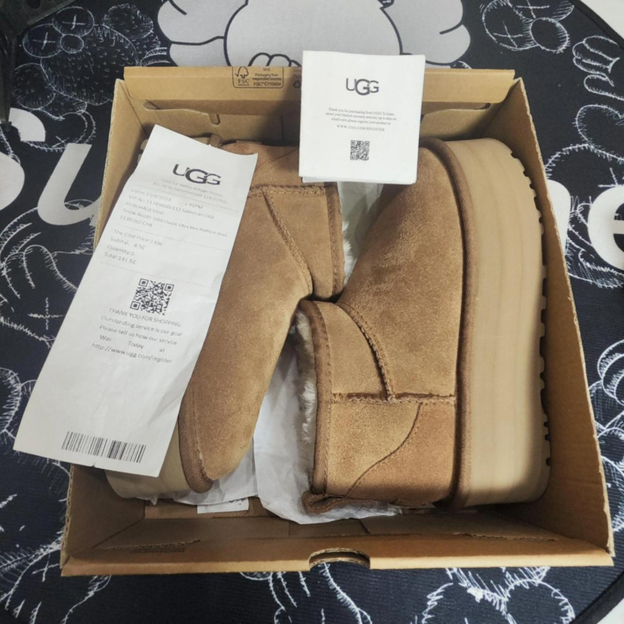 UGG Classic Ultra Mini Platform Chestnut Original,... - Depop
