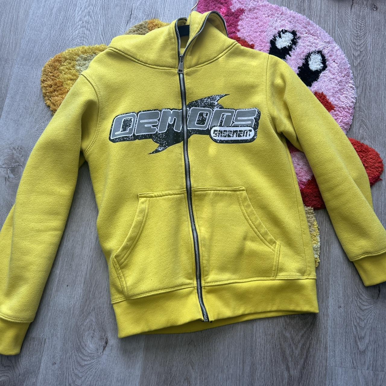Yellow Demon Basement Jacket - Depop