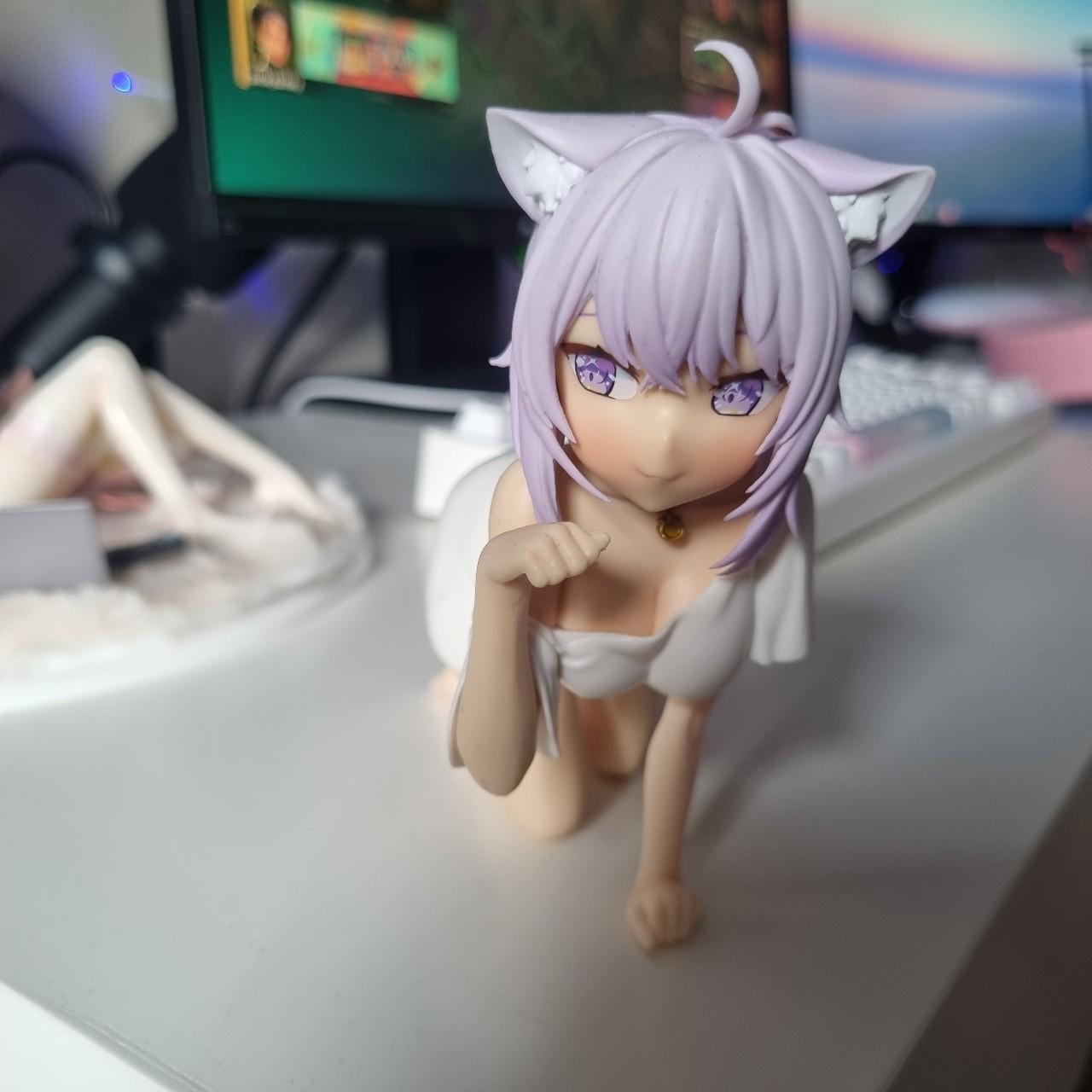Hololive Nekomata Okayu Relax Time Figure... - Depop