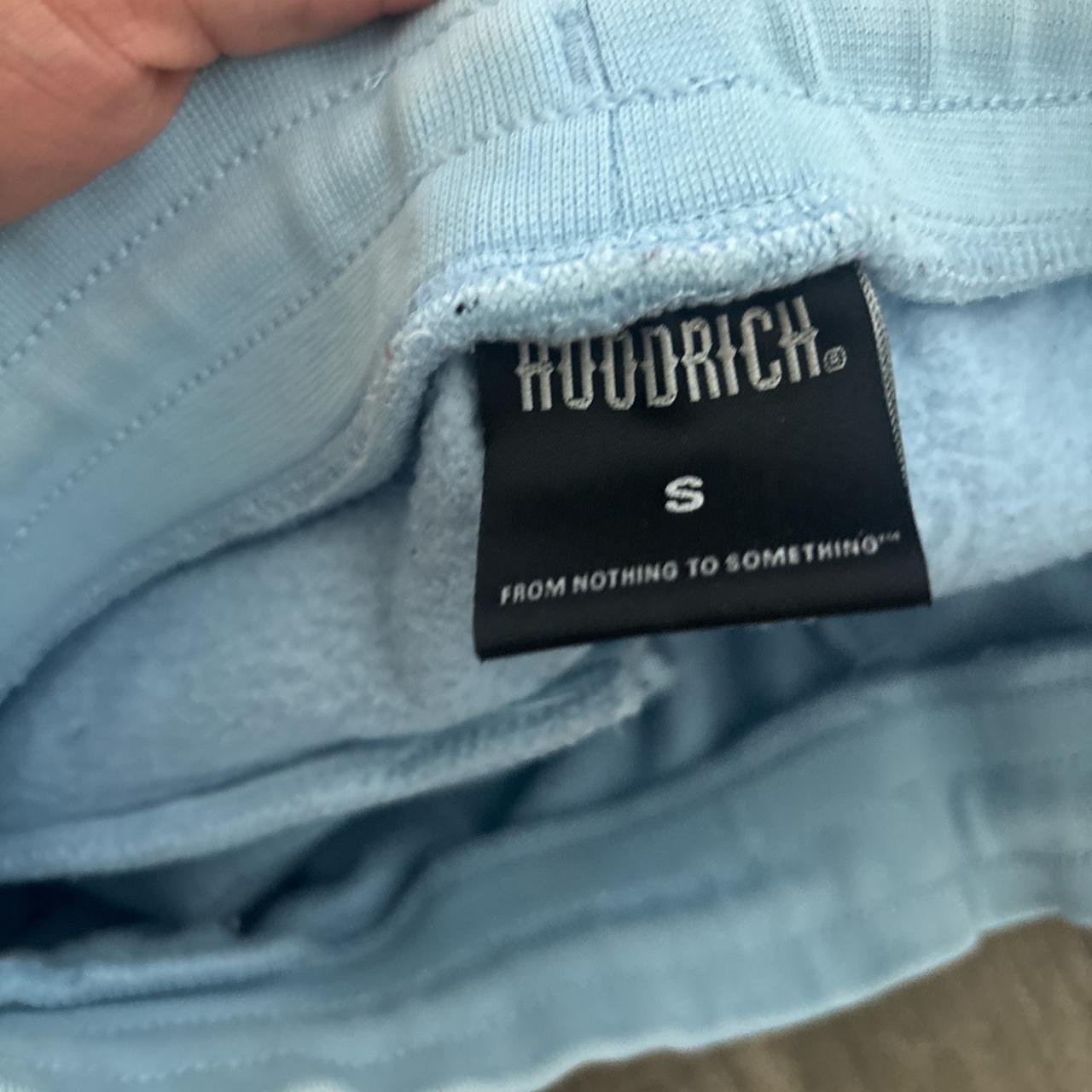 Hoodrich blue and white sweatpants #hoodrich blue... | Depop