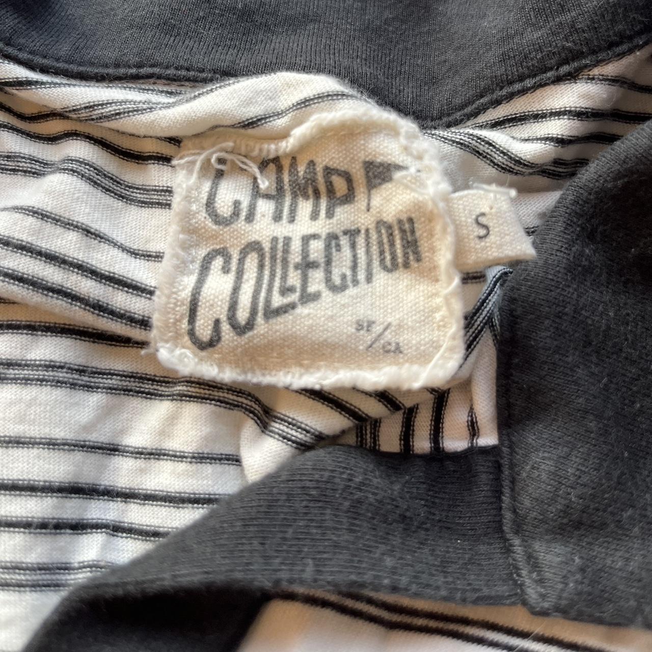 Camp Collection Women's Black and White Shirt | Depop