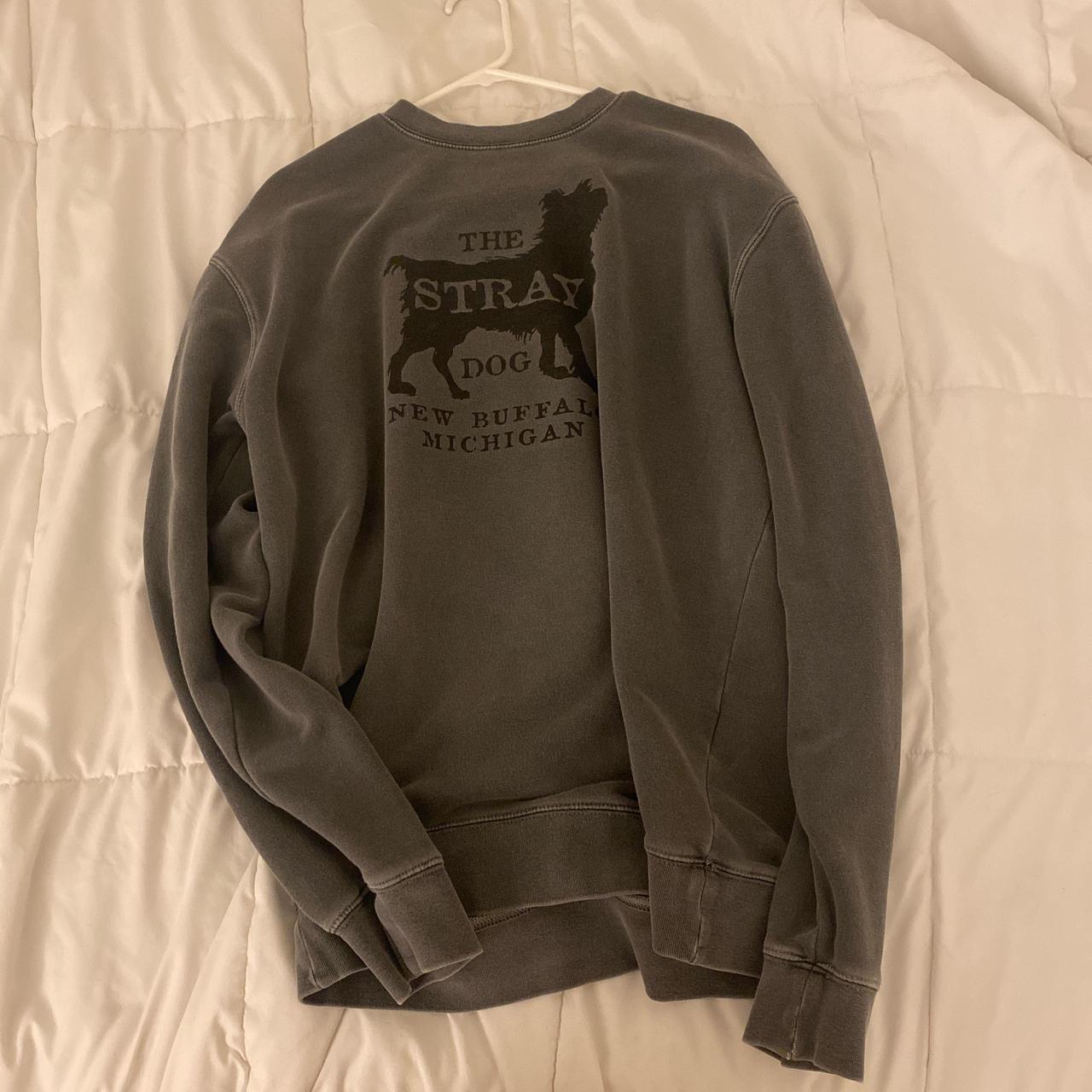 Stray Dog New Buffalo Michigan sweatshirt large grey - Depop