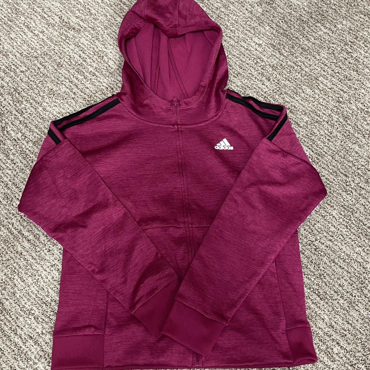 Purple Adidas Zip-up Good condition Size:14 #Adidas... - Depop