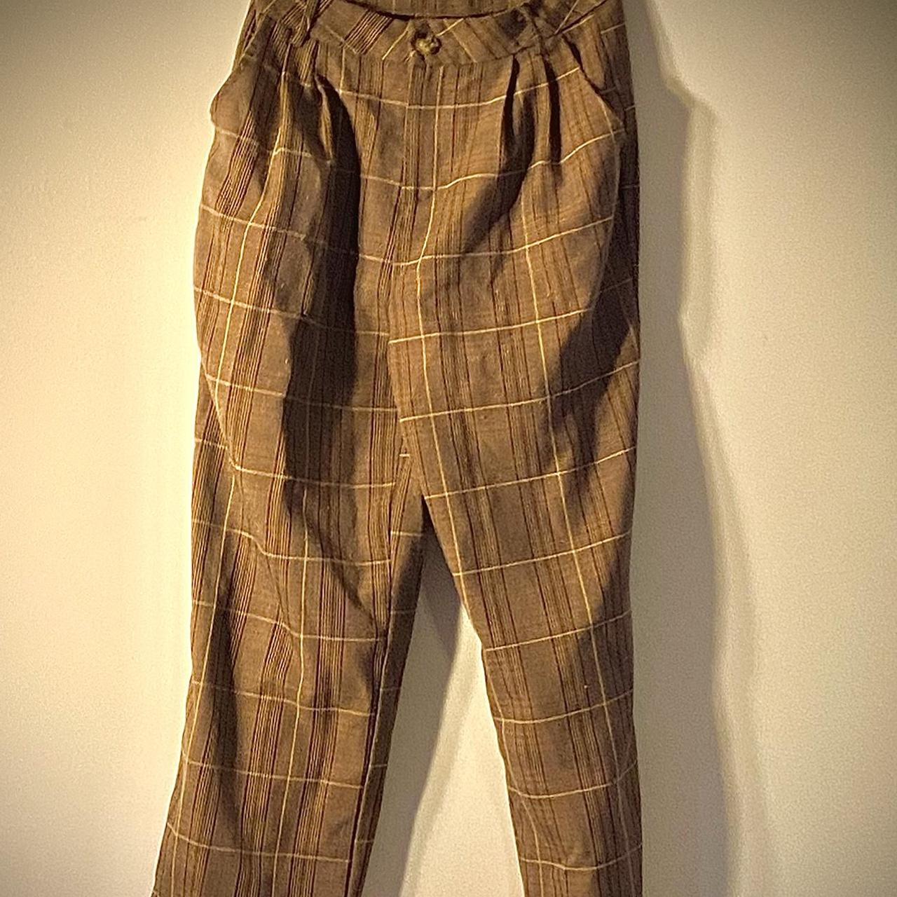 High waisted plaid pants ! - Depop