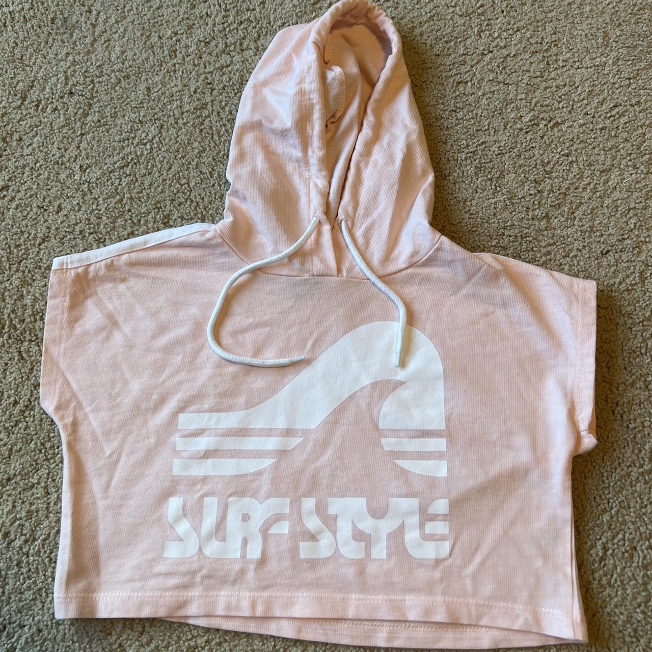 Surf Style hooded crop top - Depop
