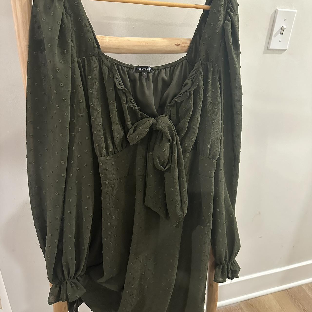 Green brand new curvy sense 2XL dress - Depop