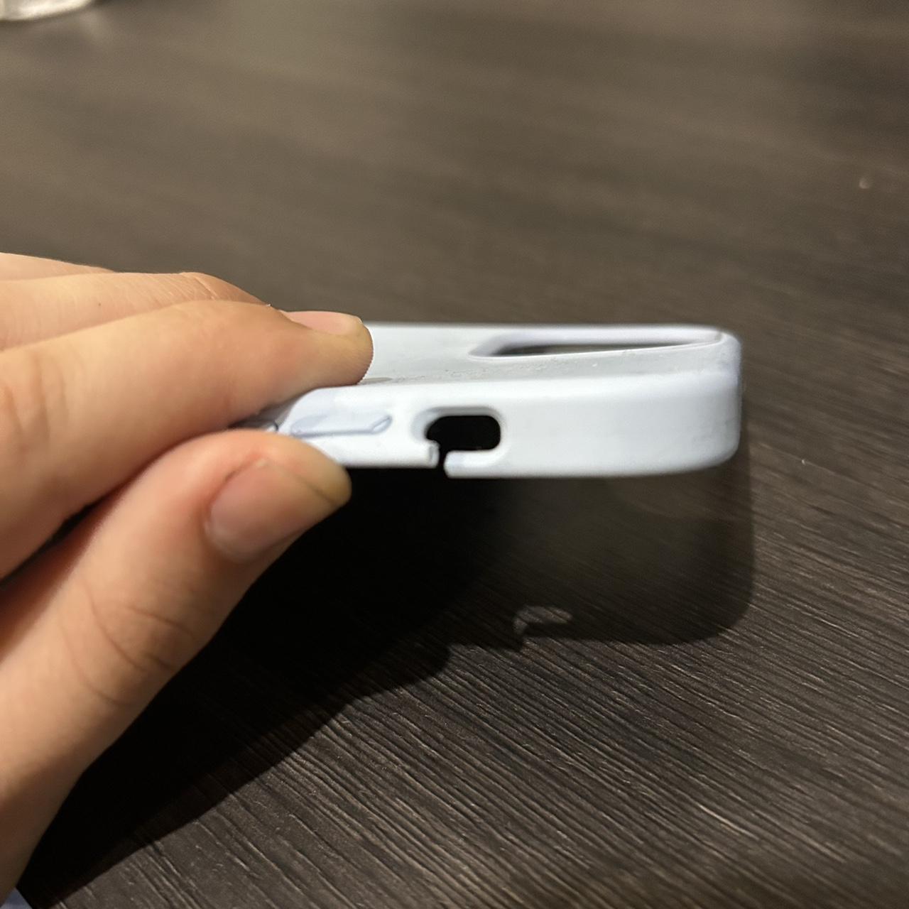 Light blue iPhone 12 apple silicone case - Depop