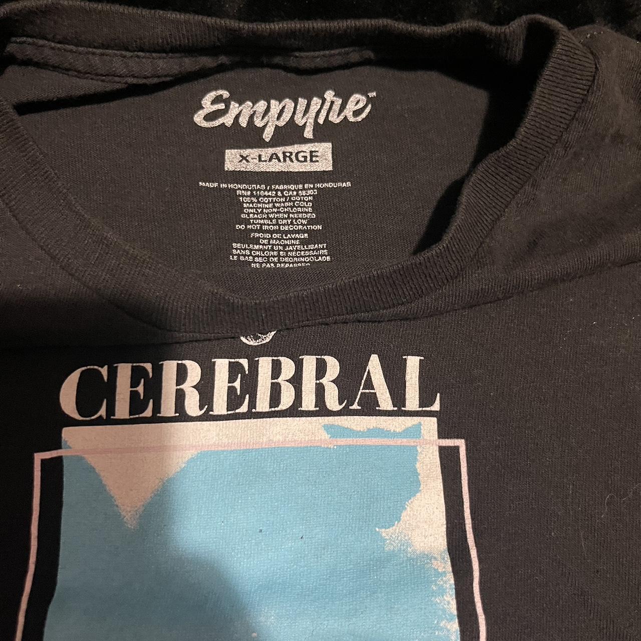Empyre Men's Black and Blue T-shirt | Depop