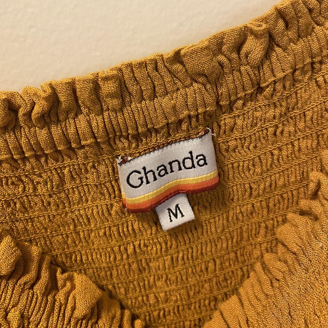 Ghanda Shirred Top - Mustard Yellow Perfect... - Depop