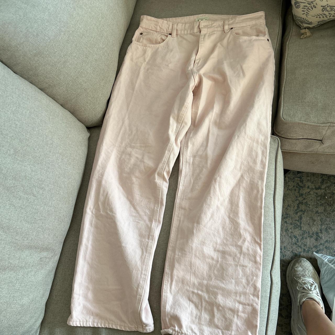 Light pink straight leg jeans | Depop
