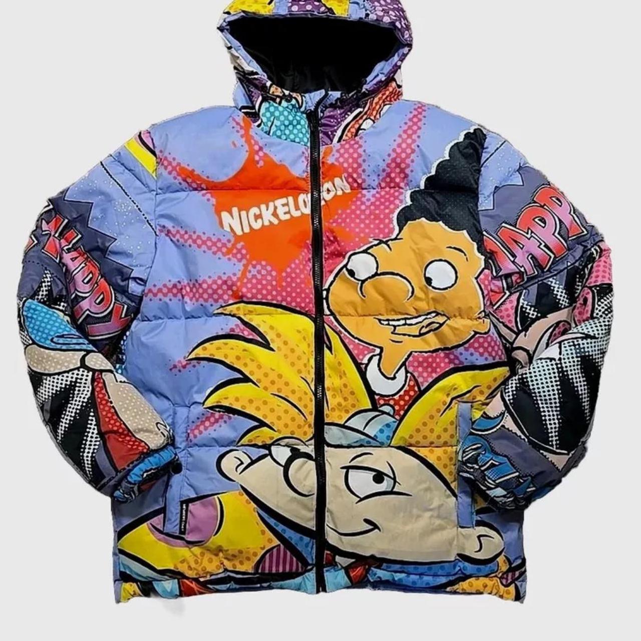 Nickelodeon members only cartoons puffer jacket size... | Depop